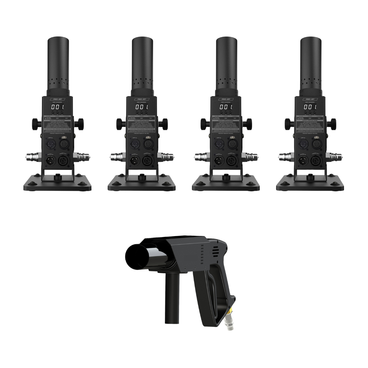 DMX Pro Cryo Jet Rental Package (4 Pack) and Handheld Cryo Gun Package ...