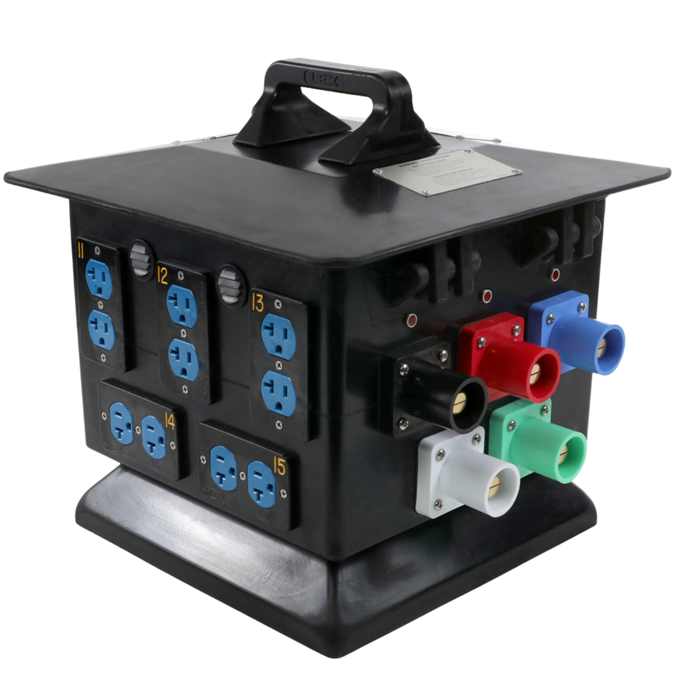 Lex 100 Amp Pagoda to Duplex Receptacles Power Distribution Rental ...